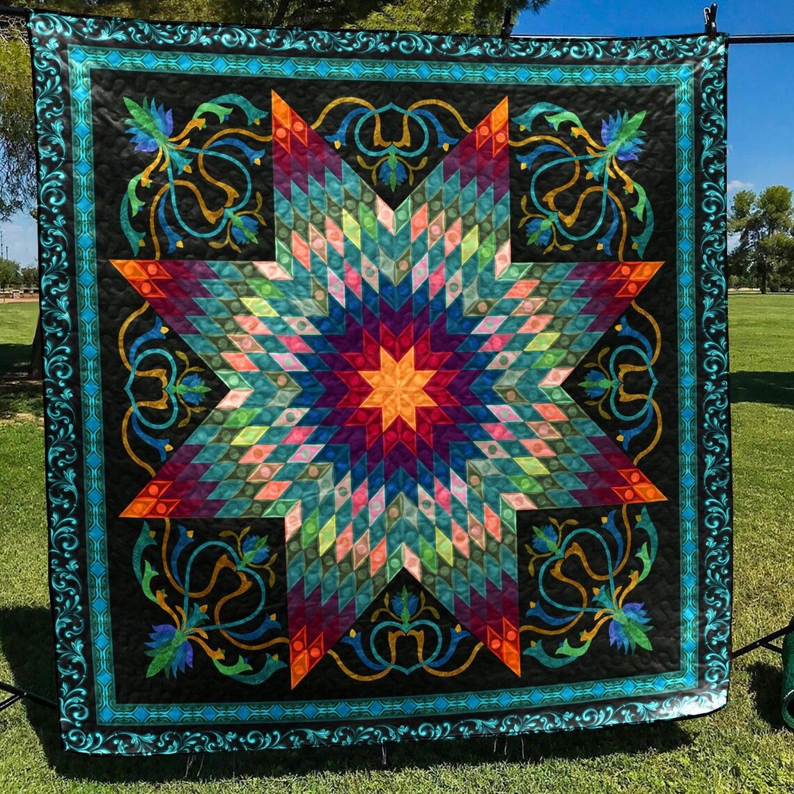Southwest Native American Blanket, Colorful Southwestern Throws ...