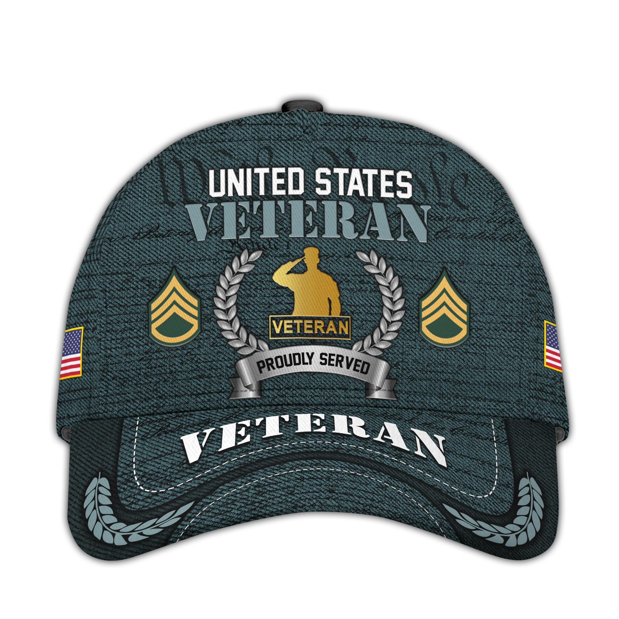 Personalized Military Veteran Caps – Patriotic Baseball Cap, Veteran ...