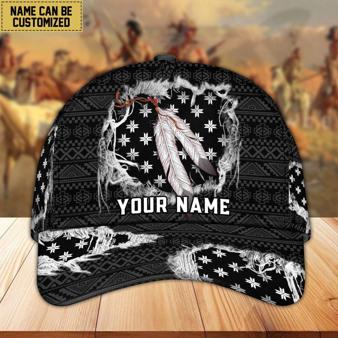 Personalized Native American Baseball Caps Tribe Hats Indian Gift ...
