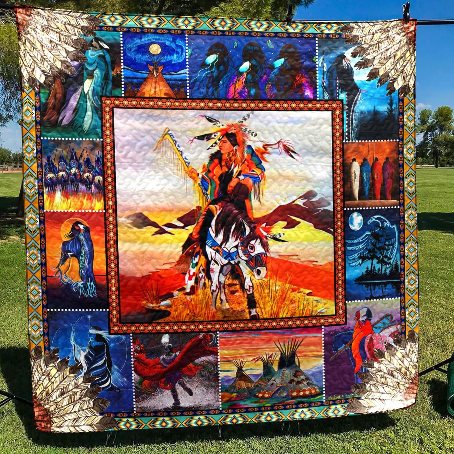 Tribal Native American Blanket, Native Camping Blanket, Indigenous ...