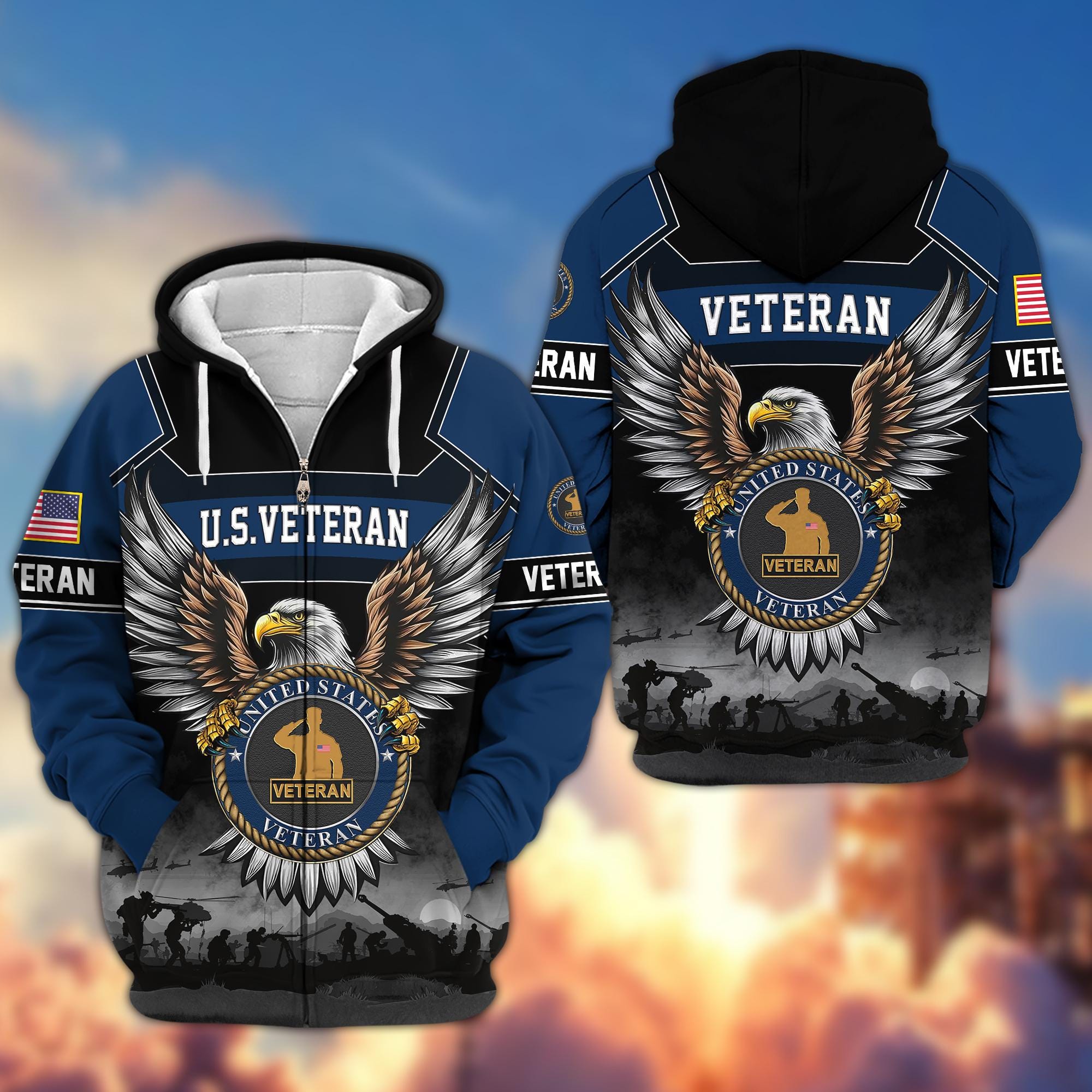 Veteran Hoodie for Men, Designed With A Modern Look Inspired by ...