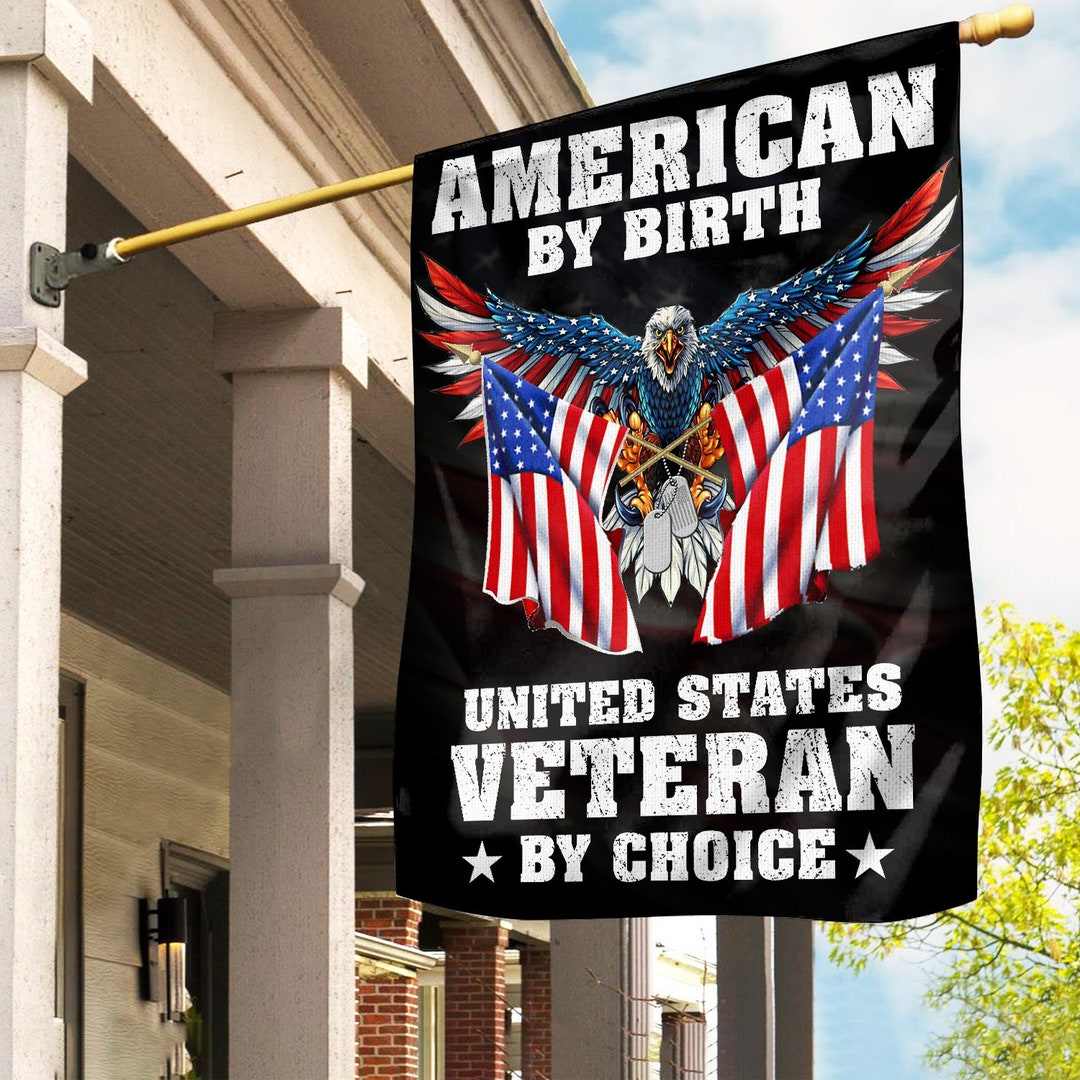 Proud Veteran Garden Flag, Memorial Military Garden Flag, Military ...