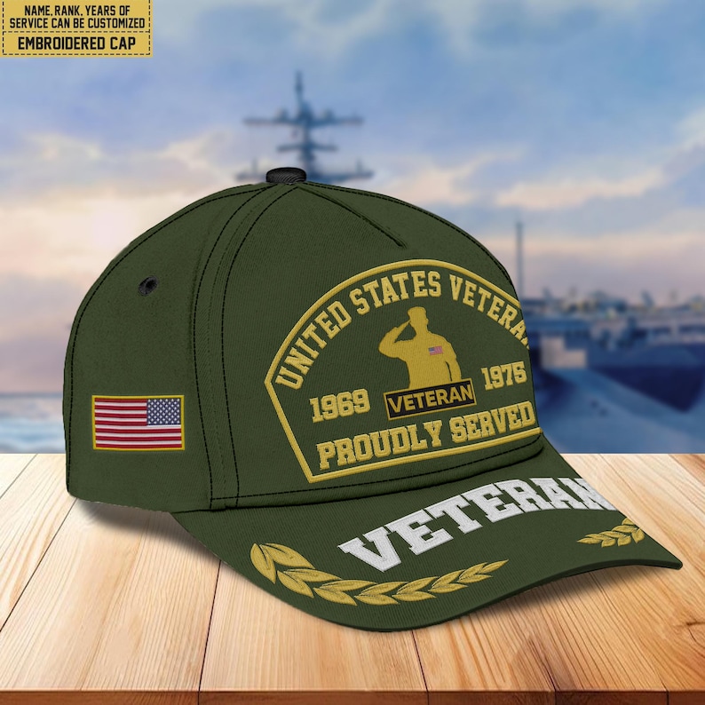 Personalized Embroidered Veterans Hat – Patriotic Cap Military Ball ...