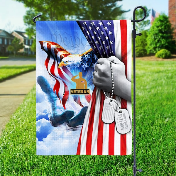 Veteran Memorial Garden Flags - Etsy