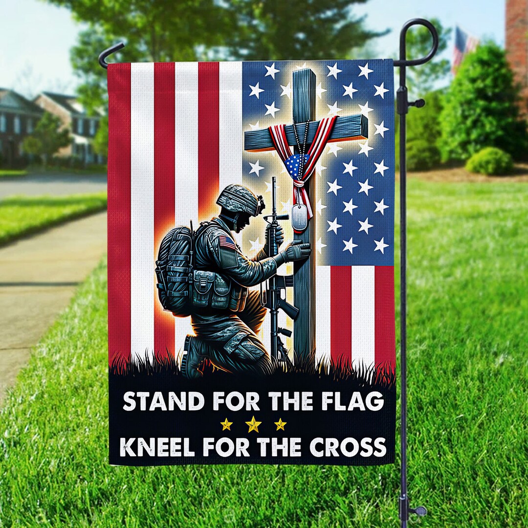 Stand for the Flag, Memorial Military Garden Flag, American Flag ...