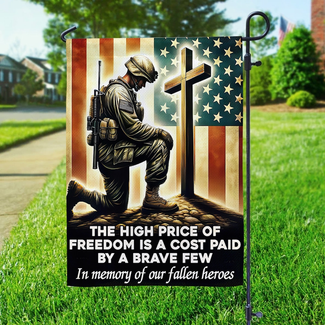 Military Veteran Memorial Flag, Veteran Memorial Garden Flag, Memorial ...