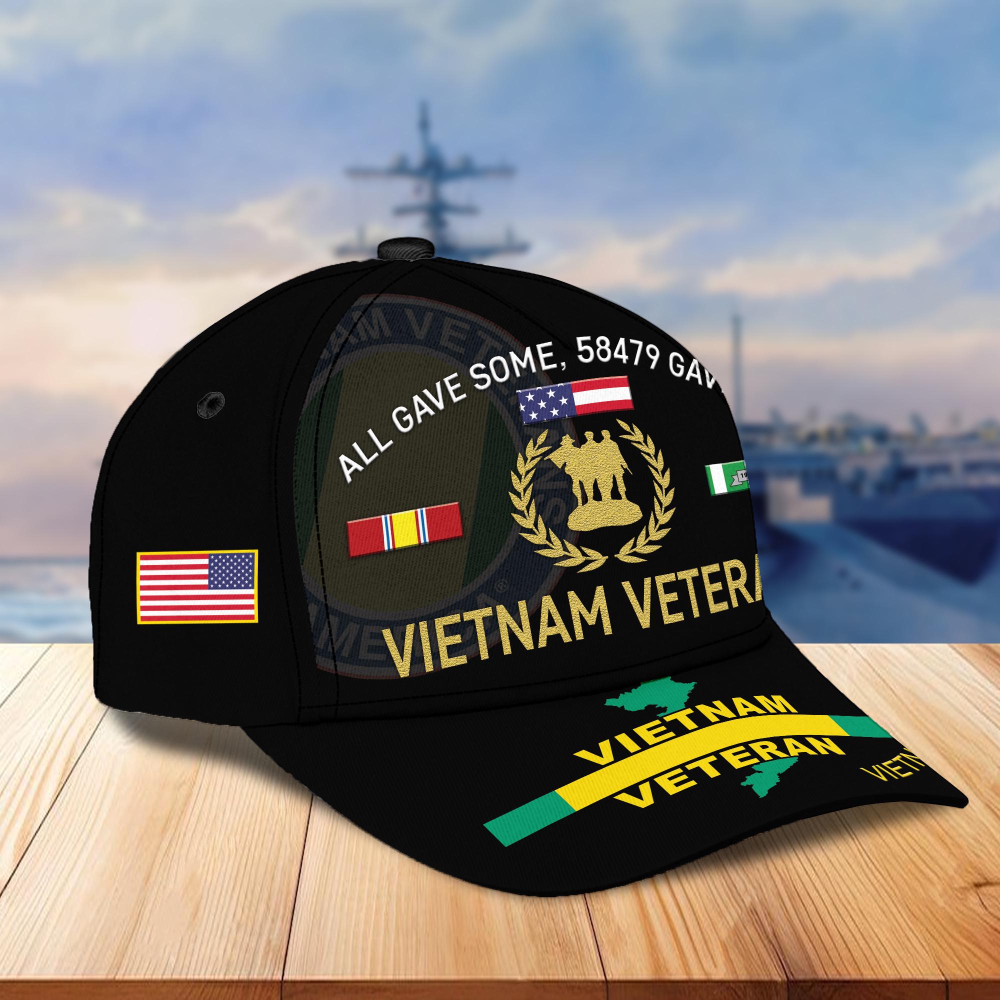 Vietnam Veteran Hats for Men All Gave Some Veterans Cap Proud US ...