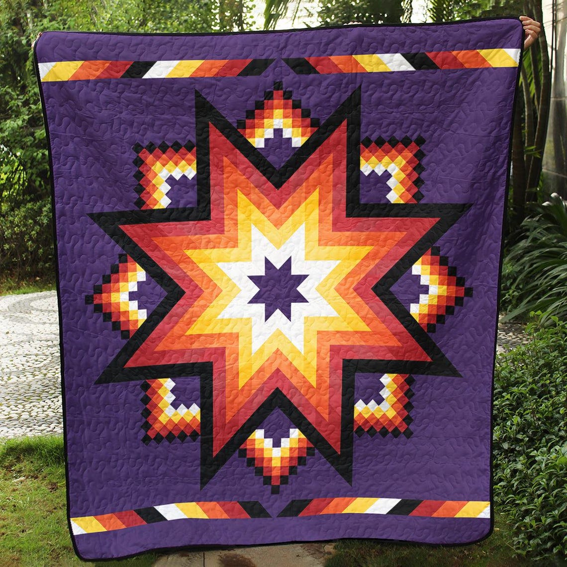Native American Star Quilts Blanket, Tribal Blankets, Indian Blanket ...