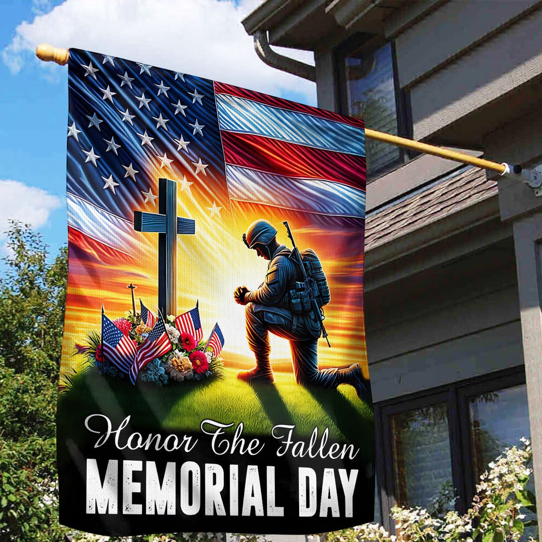 Veteran Memorial Garden Flag, Military Veteran Memorial Flag, Memorial ...