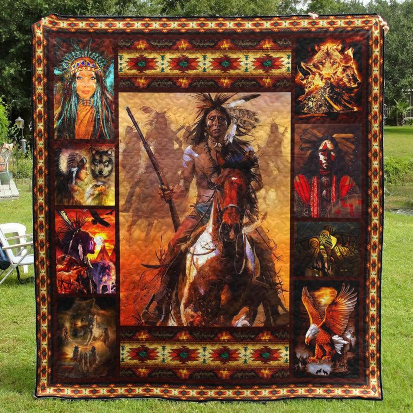 Native Navajo Blanket Indian Blanket Indigenous Blanket Cherokee ...