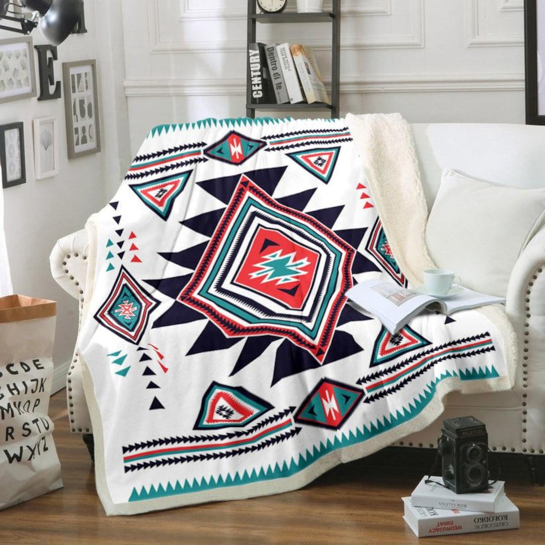 Navajo Blanket Pattern Native American Blankets Geometric Blanket ...