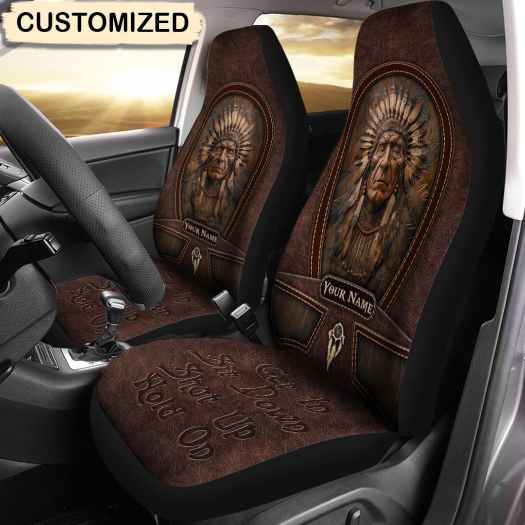 Personalized Native Vehicle Seat Cover, Custom Native American Seat ...