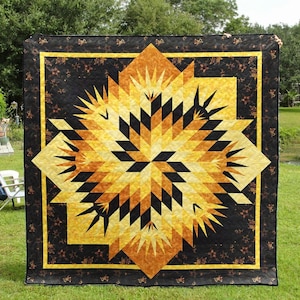 Native American Star Quilts Blanket, Cherokee Blanket, Native Quilt ...