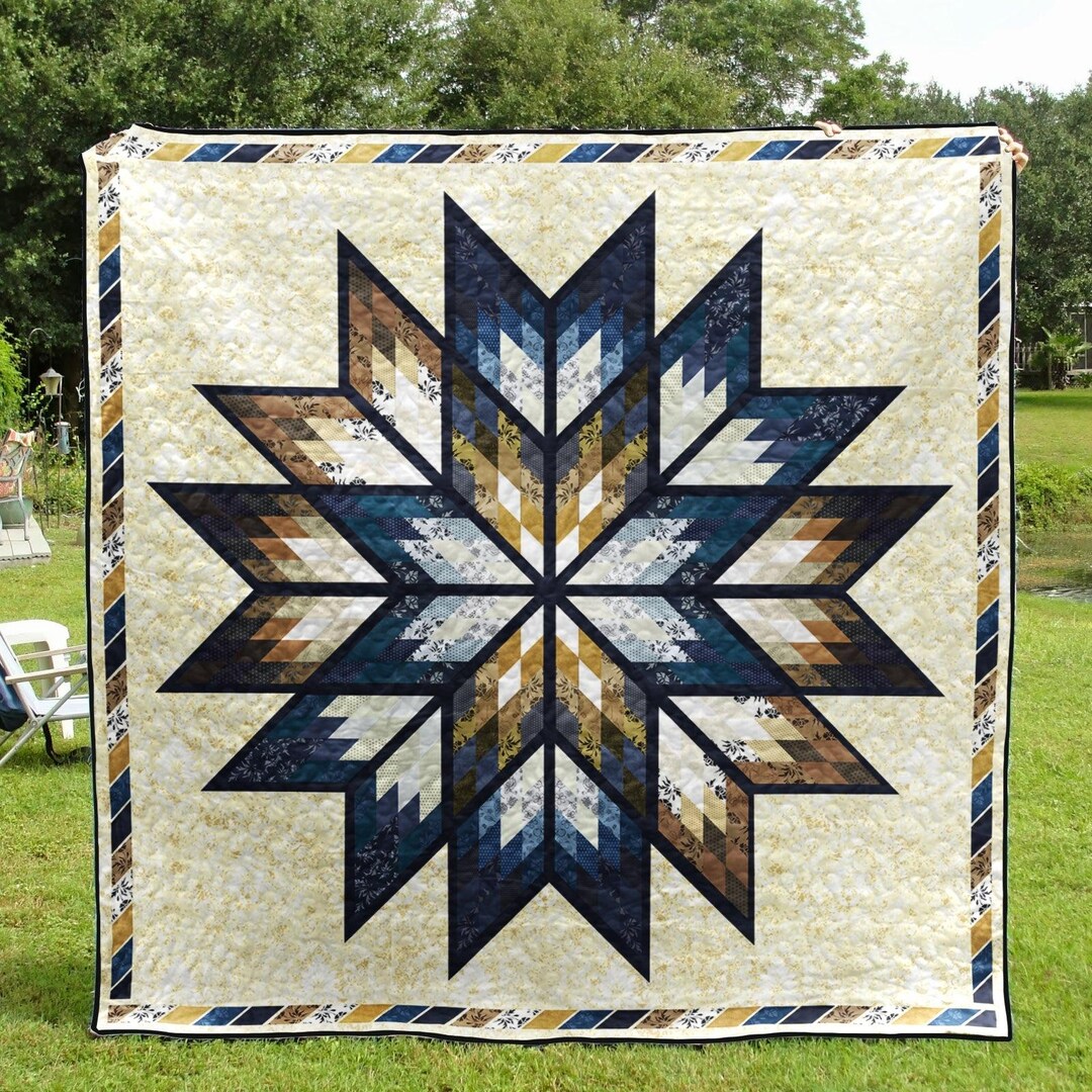 Native American Star Quilt Blanket, Tribal Blankets, Native Quilt ...