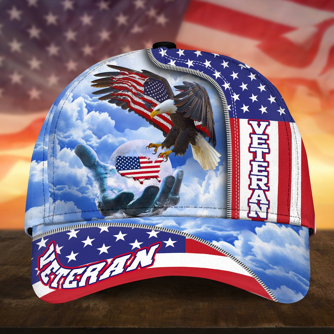 US Veteran Hat Patriotic Hats for Men Military Retired Hats Veterans ...