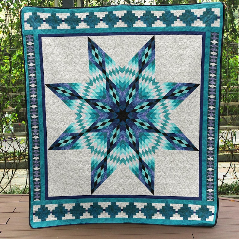 Native American Star Quilts Blanket, Cherokee Blanket, Native Quilt ...