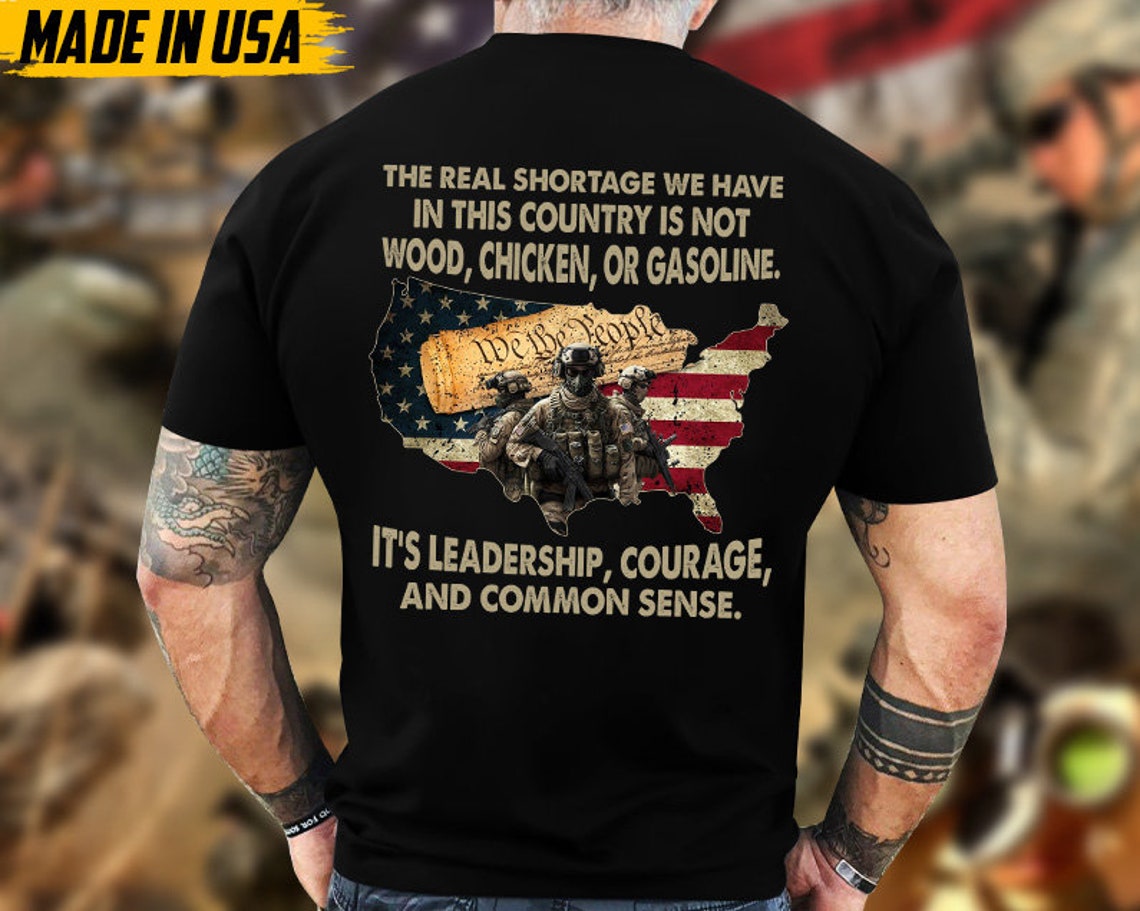 Leadership, Courage and Common Sense, Patriotic Fathers Day Gift ...