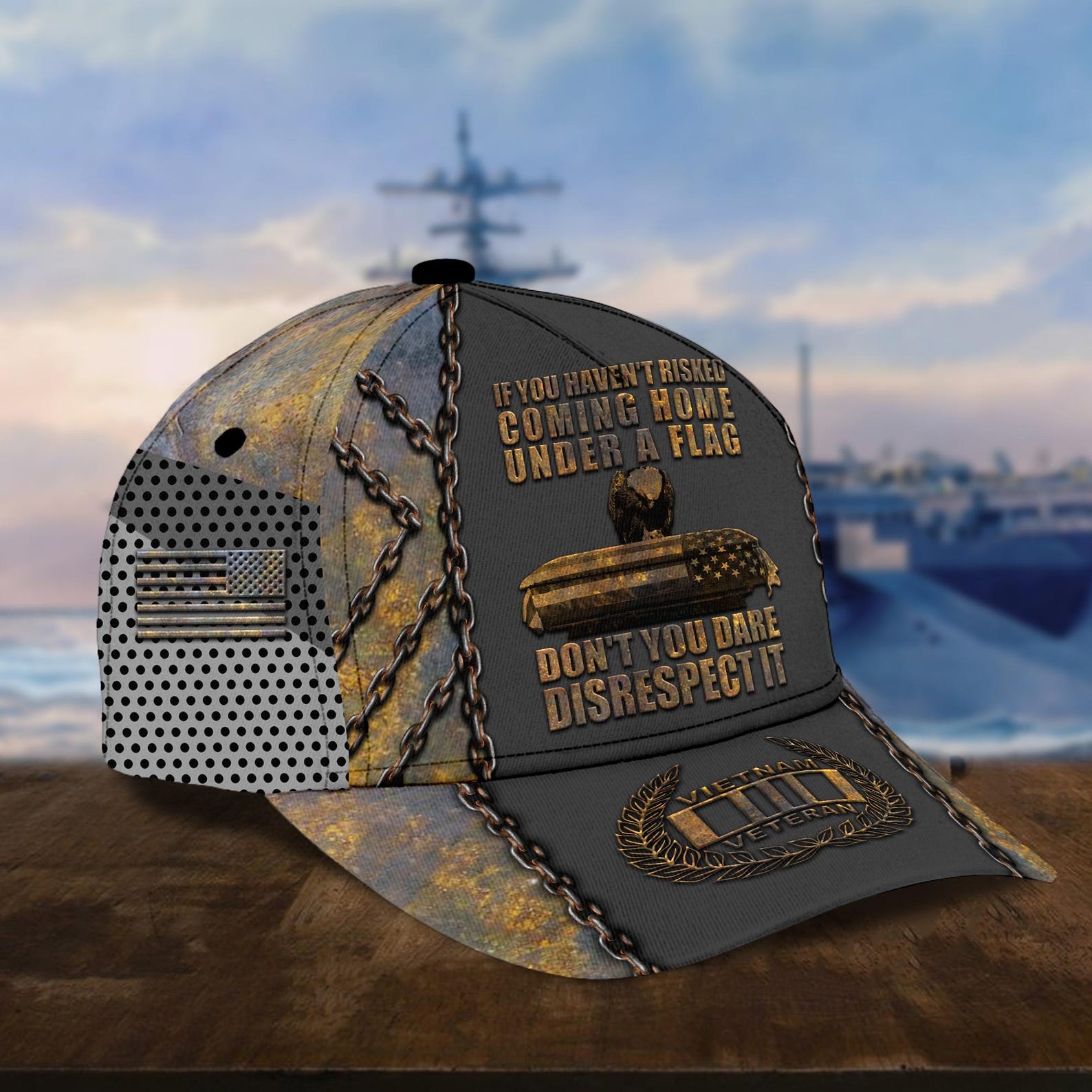 Vietnam Veteran Hats for Men Eagles Baseball Cap Patriotic Hat Military ...