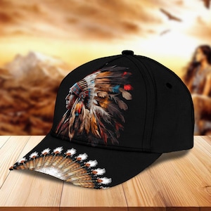 Proudly Native American Baseball Cap Indigenous Caps Tribal Hats Indian ...