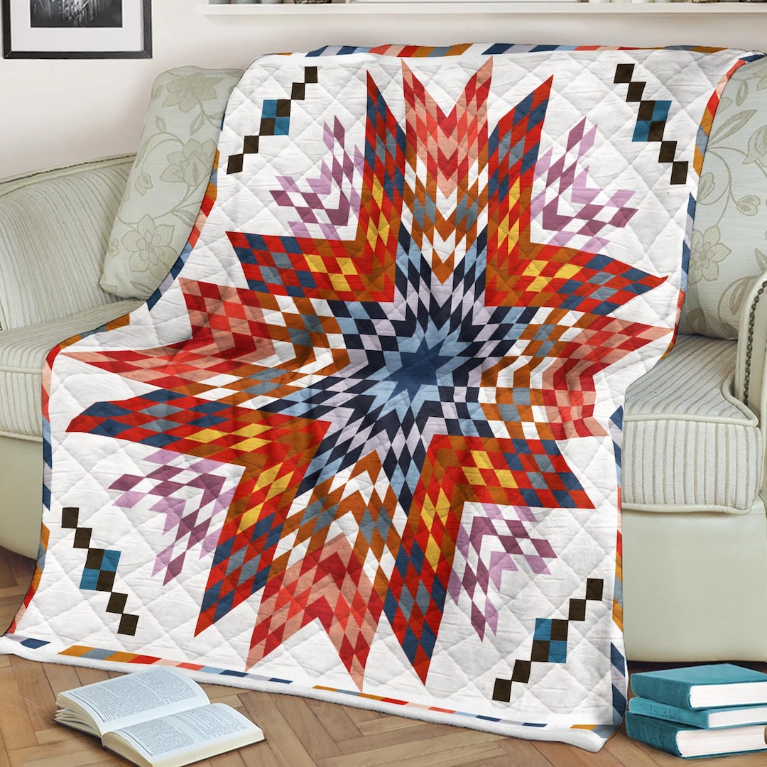 Native Navajo Blanket Native American Quilt Blanket Indigenous Blanket ...
