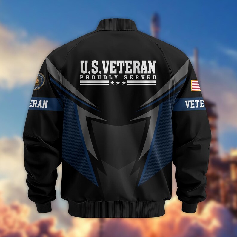 Proudly Served U.S. Veterans Jacket Veterans Day Jacket, Durable ...