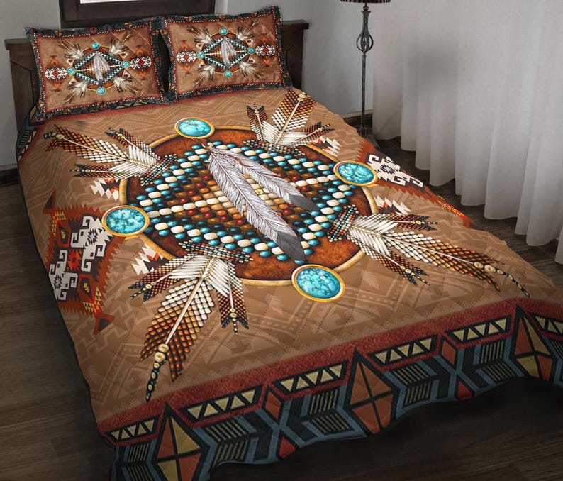 Native Sheets and Pillowcases, Indegenous Bedding Set, Navajo Bedspread ...