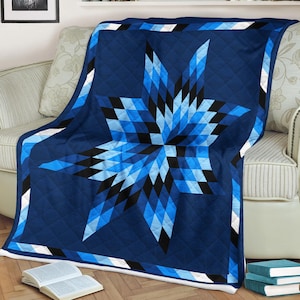 Native Blanket Geometric Blanket Native American Quilt Blanket Beach ...