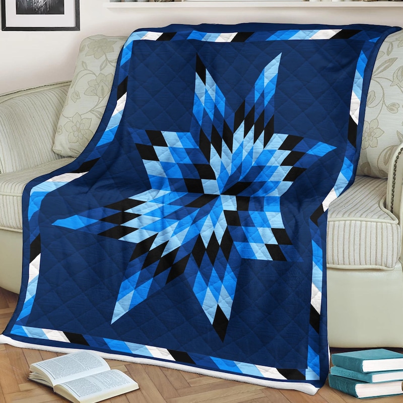 Geometric Blanket - Etsy