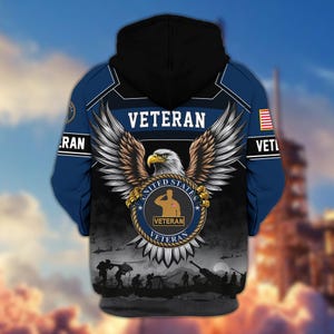 Veteran Hoodie for Men, Designed With A Modern Look Inspired by ...