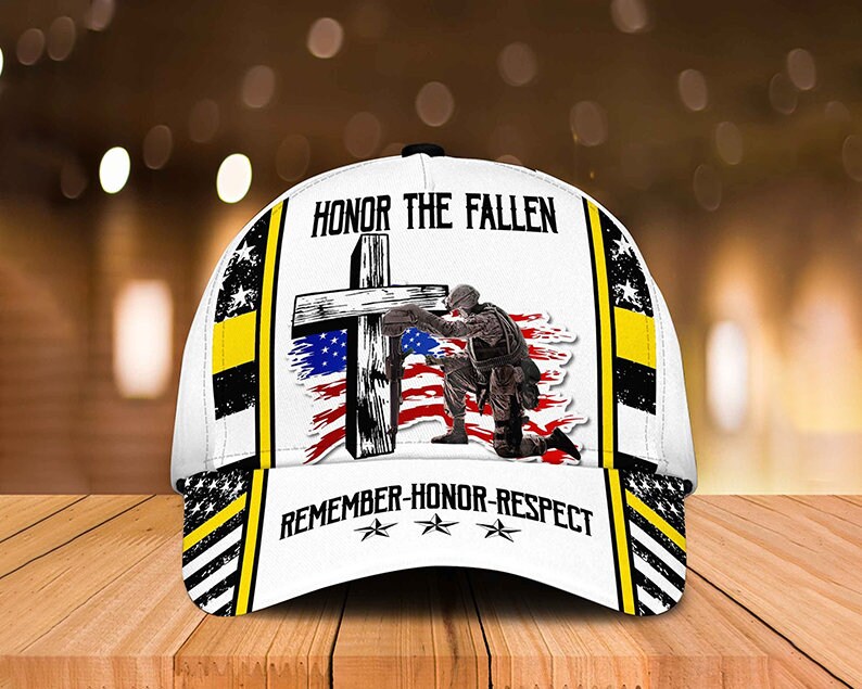 The Fallen Cap Baseball Fitted Cap, Veteran Classic Cap for Husband ...