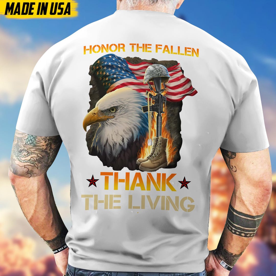 Honor the Fallen Veteran Shirt Military Veteran T-shirt Patriotic ...