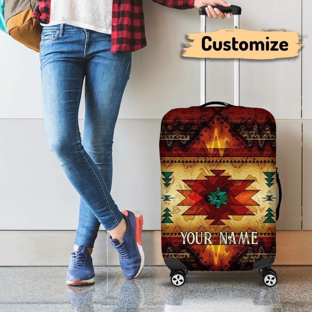 Personalized Native Luggage Protecter Indian Luggage Cover Indigenous ...