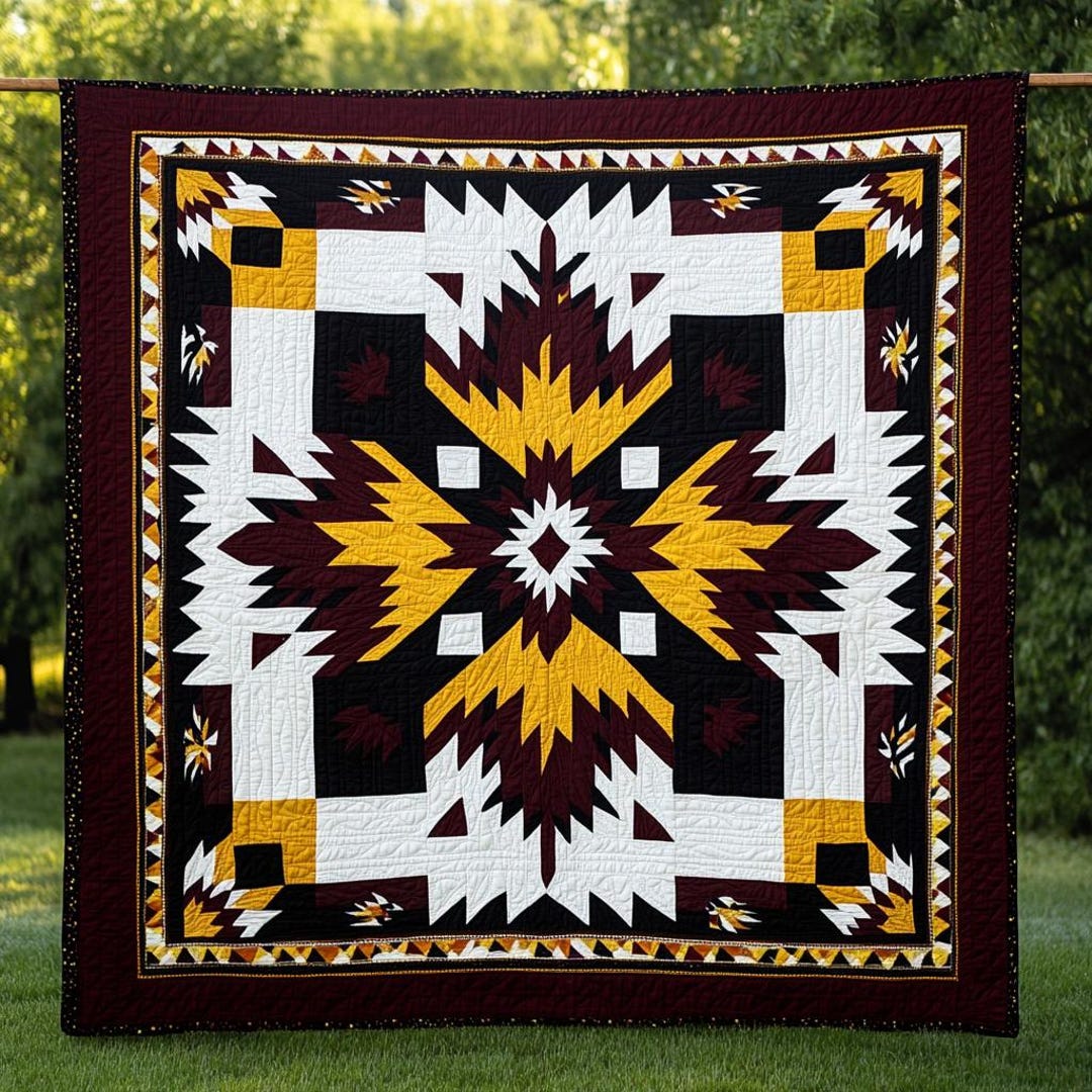 Native American Star Quilt Blanket, Cherokee Blanket, Native Quilt ...