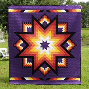 Native American Star Quilts Blanket, Tribal Blankets, Indian Blanket ...