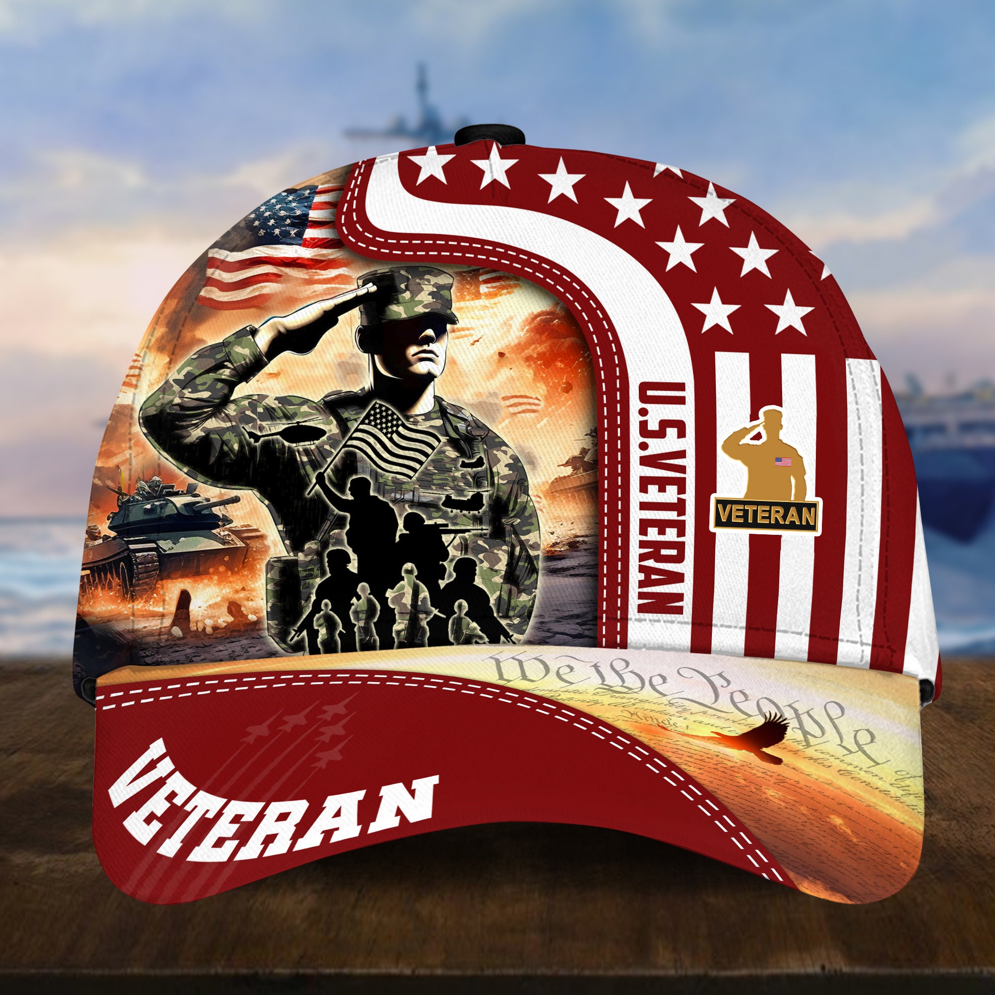 Veteran Hats for Men Veteran Baseball Caps We the People Vets Caps ...