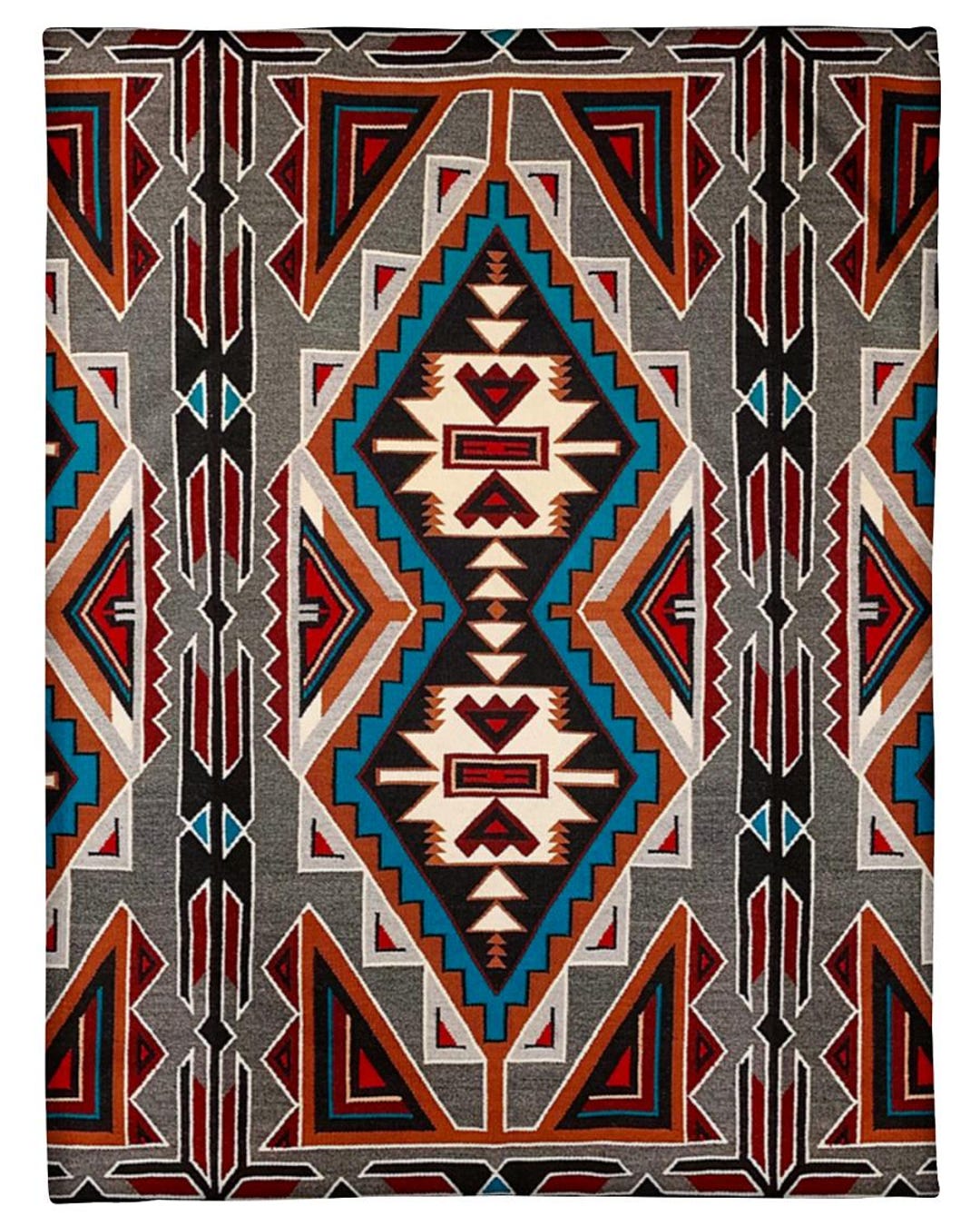 Native Camping Blanket Indian Blanket Geometric Blanket Native Throw ...