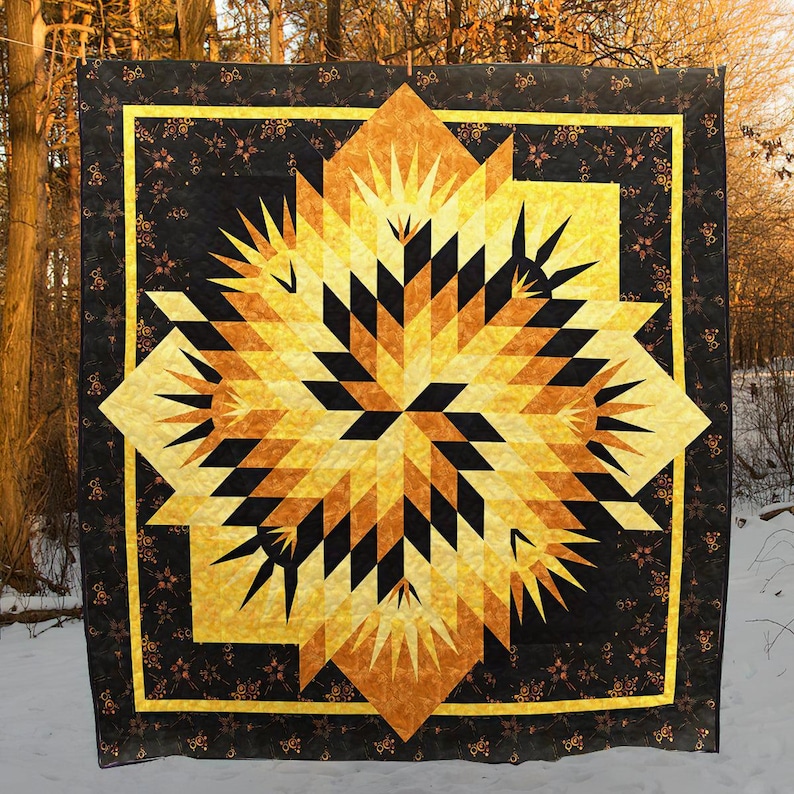 Native American Star Quilts Blanket, Cherokee Blanket, Native Quilt ...