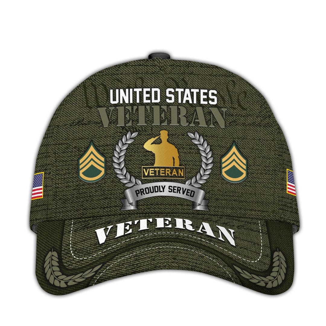 Personalized Military Veteran Caps – Patriotic Baseball Cap, Veteran ...