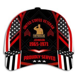 Personalized Hats for Veterans Day Caps Veterans Baseball Caps US ...