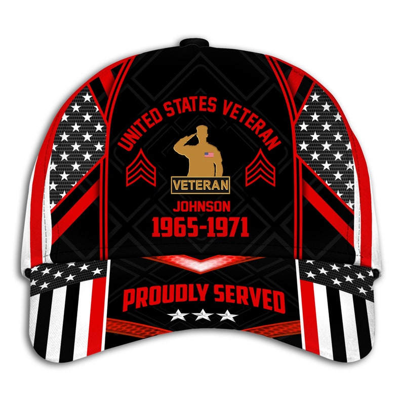 Personalized Hats for Veterans Day Caps Veterans Baseball Caps US ...