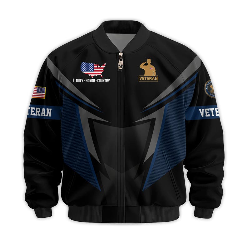 Proudly Served U.S. Veterans Jacket Veterans Day Jacket, Durable ...