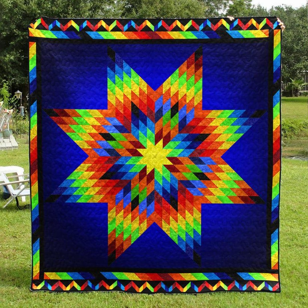 Native American Star Quilt Blanket Navajo Blanket Pattern Native ...