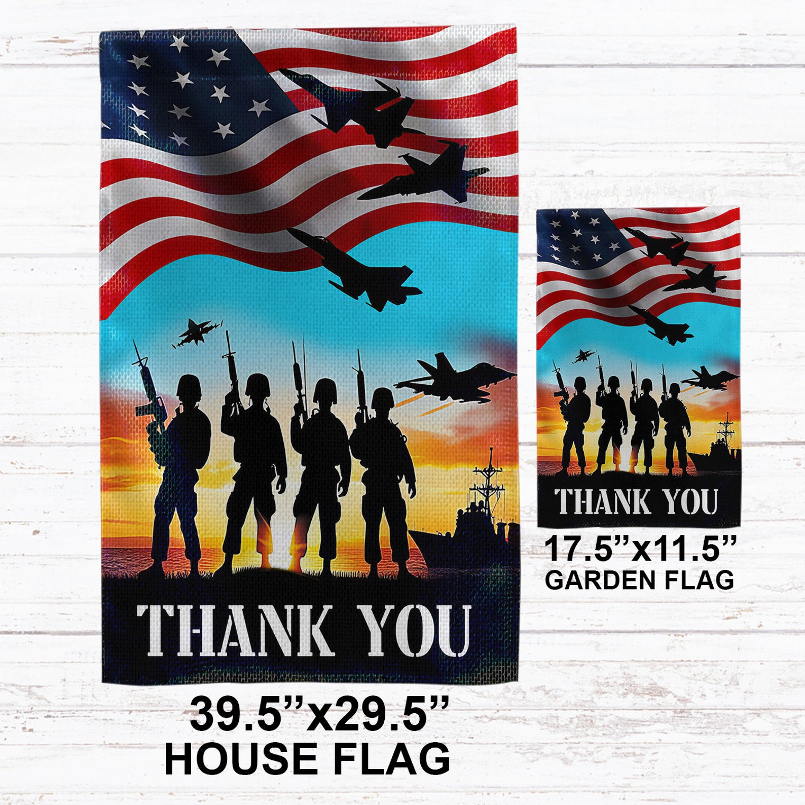 Memorial Day Flag Decor, Veteran Garden Flag, Patriotic Flag, Military ...