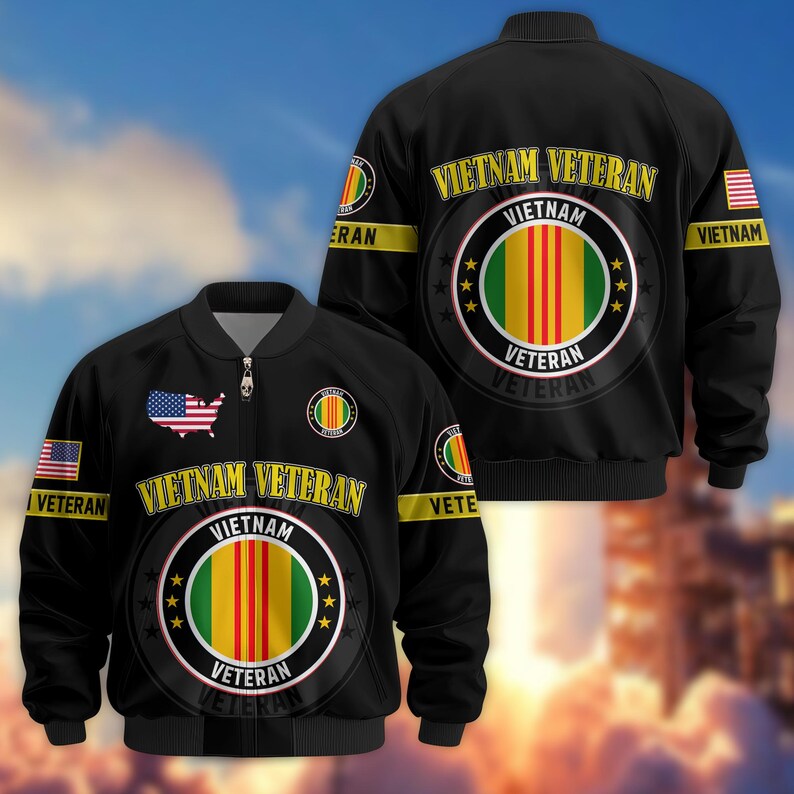 Vietnam Veteran Jackets for Men - Premium Military Windbreaker Jacket ...