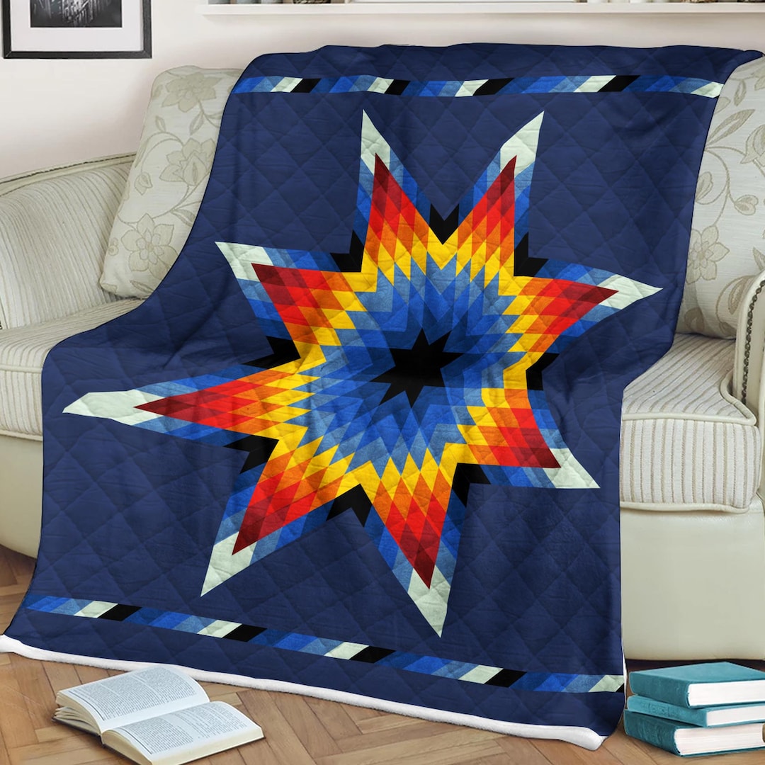 Indian Blanket Native American Quilt Blanket Indigenous Blanket Native ...