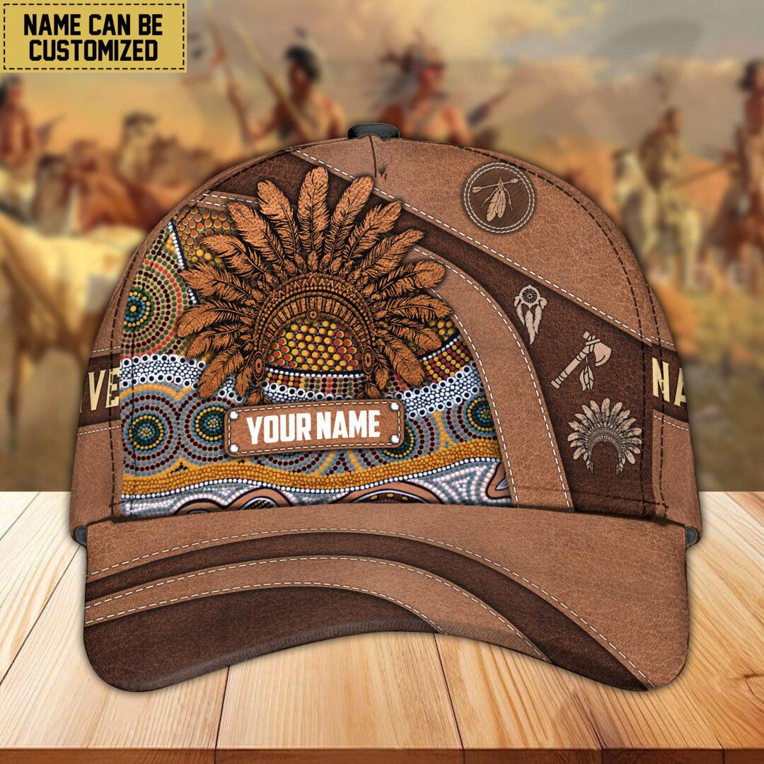 Personalized Native American Baseball Caps Indian Gift Native American ...