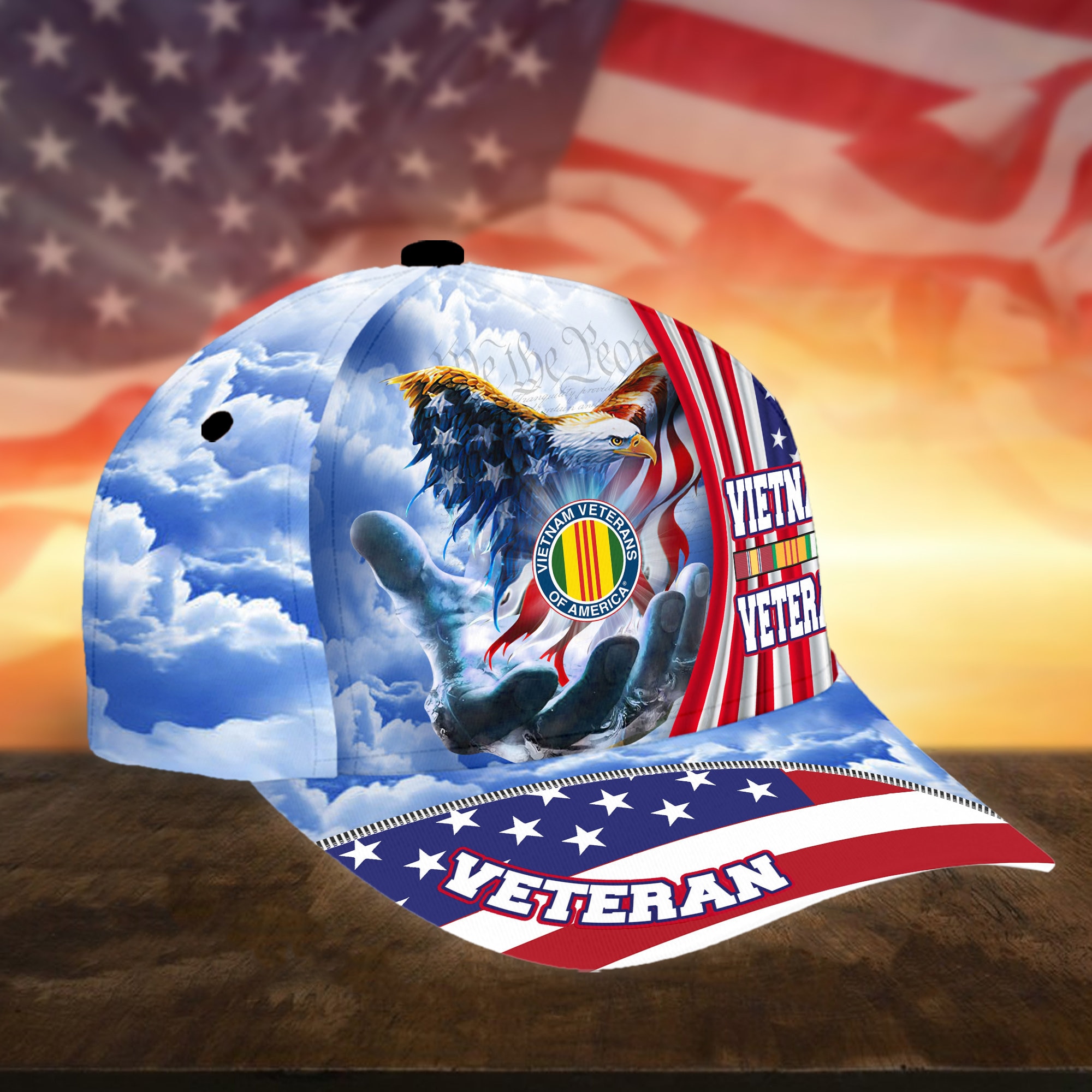 Vietnam Veteran Hats for Men Veteran Cap Patriotic Baseball Cap ...