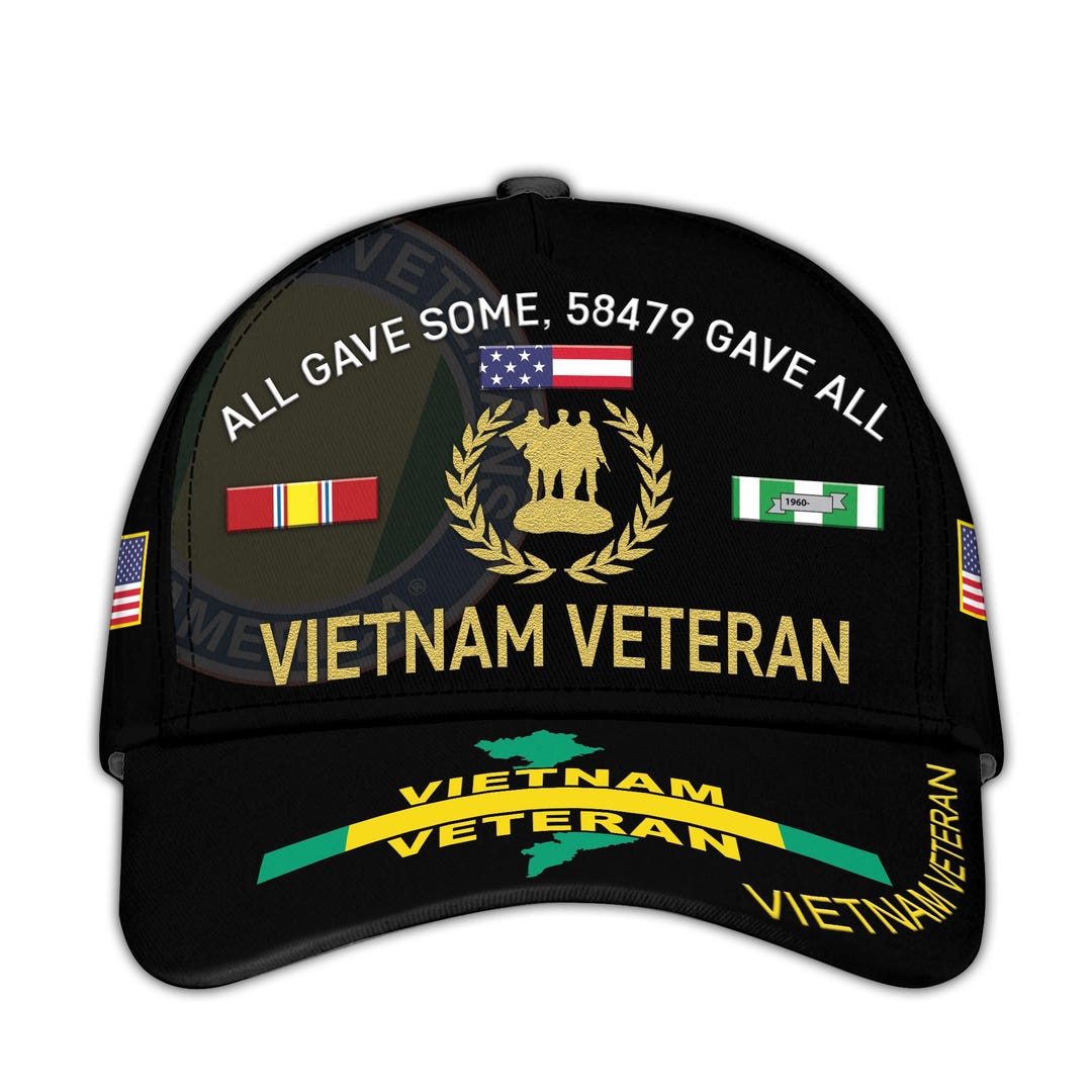 Vietnam Veteran Hats for Men All Gave Some Veterans Cap Proud US ...