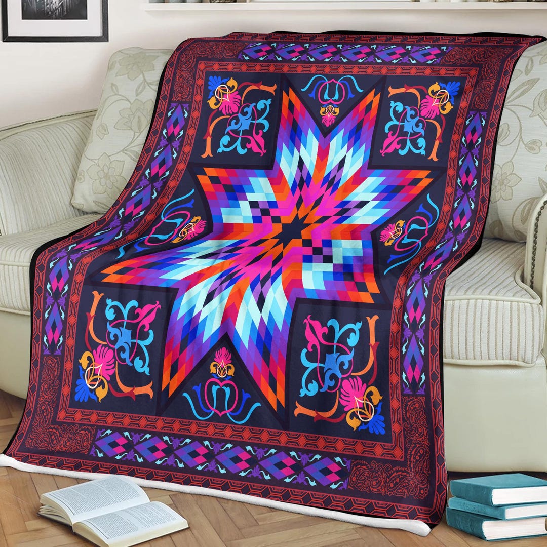 Native American Star Quilt Blanket Native Navajo Blanket Southwest ...