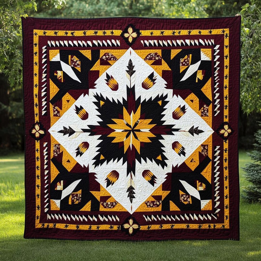 Native American Star Quilts Blanket, Cherokee Blanket, Southwestern ...